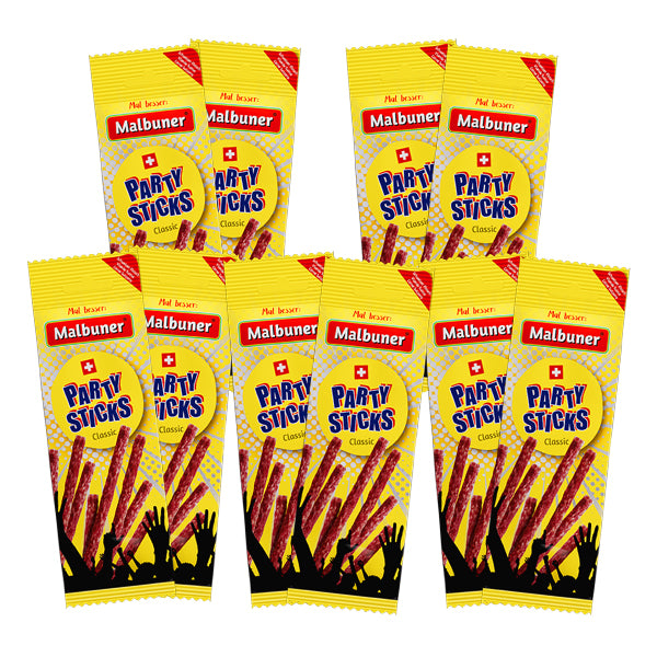 Malbuner Party Sticks Fan-Packung Classic - 10 Beutel | Ospelt Onlineshop